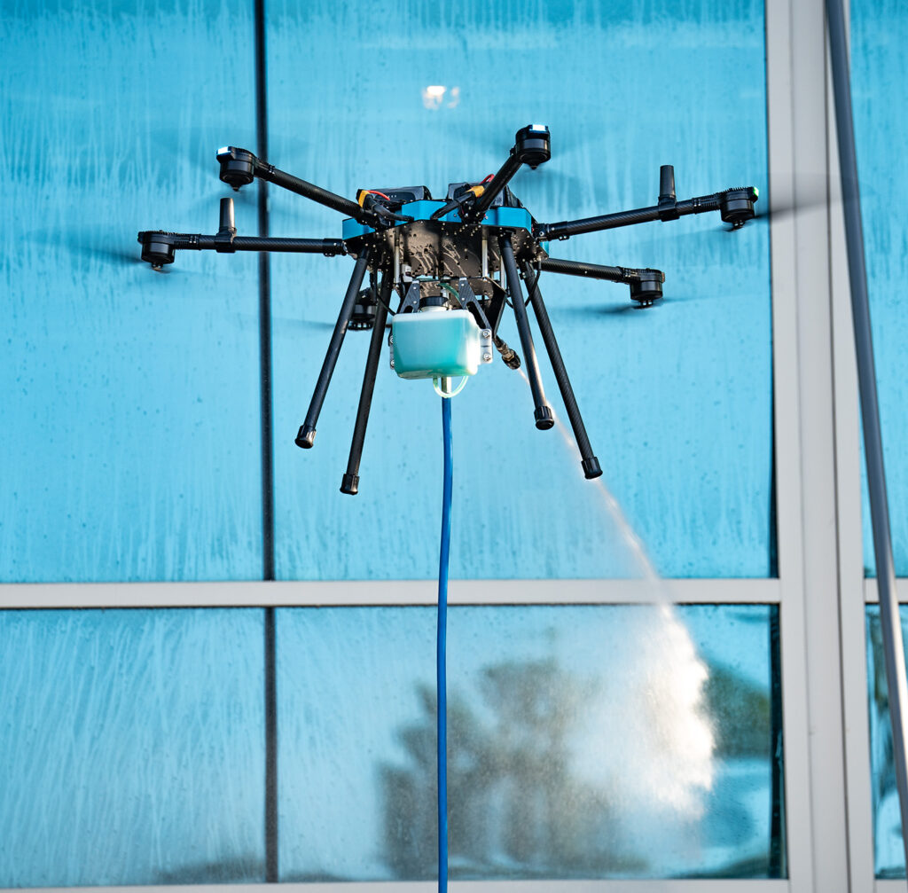 Commercial Drone Cleaning - Summit Exterior Cleaning